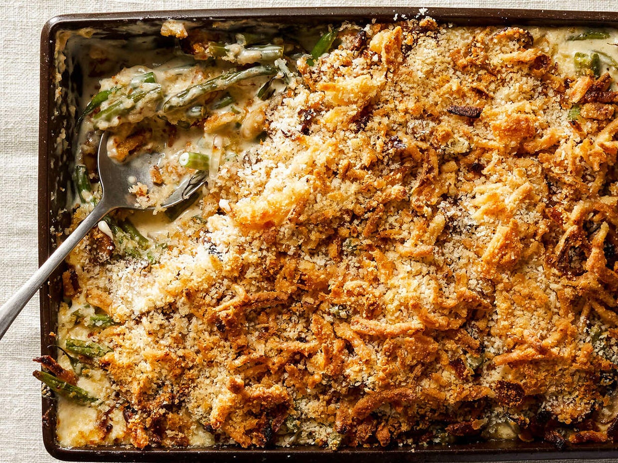 Recipe: Roasted Mushroom and Green Bean Casserole - CBS News