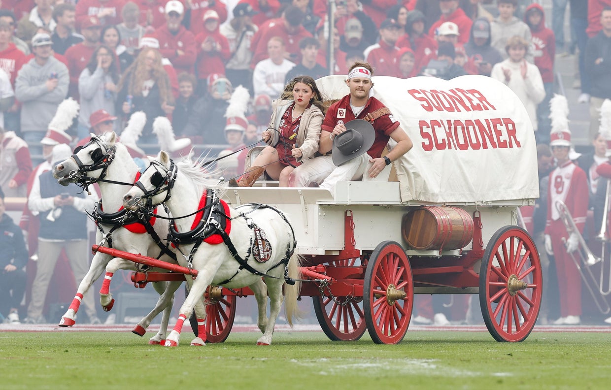 First Native woman drives Oklahoma's iconic Sooner Schooner, a covered ...