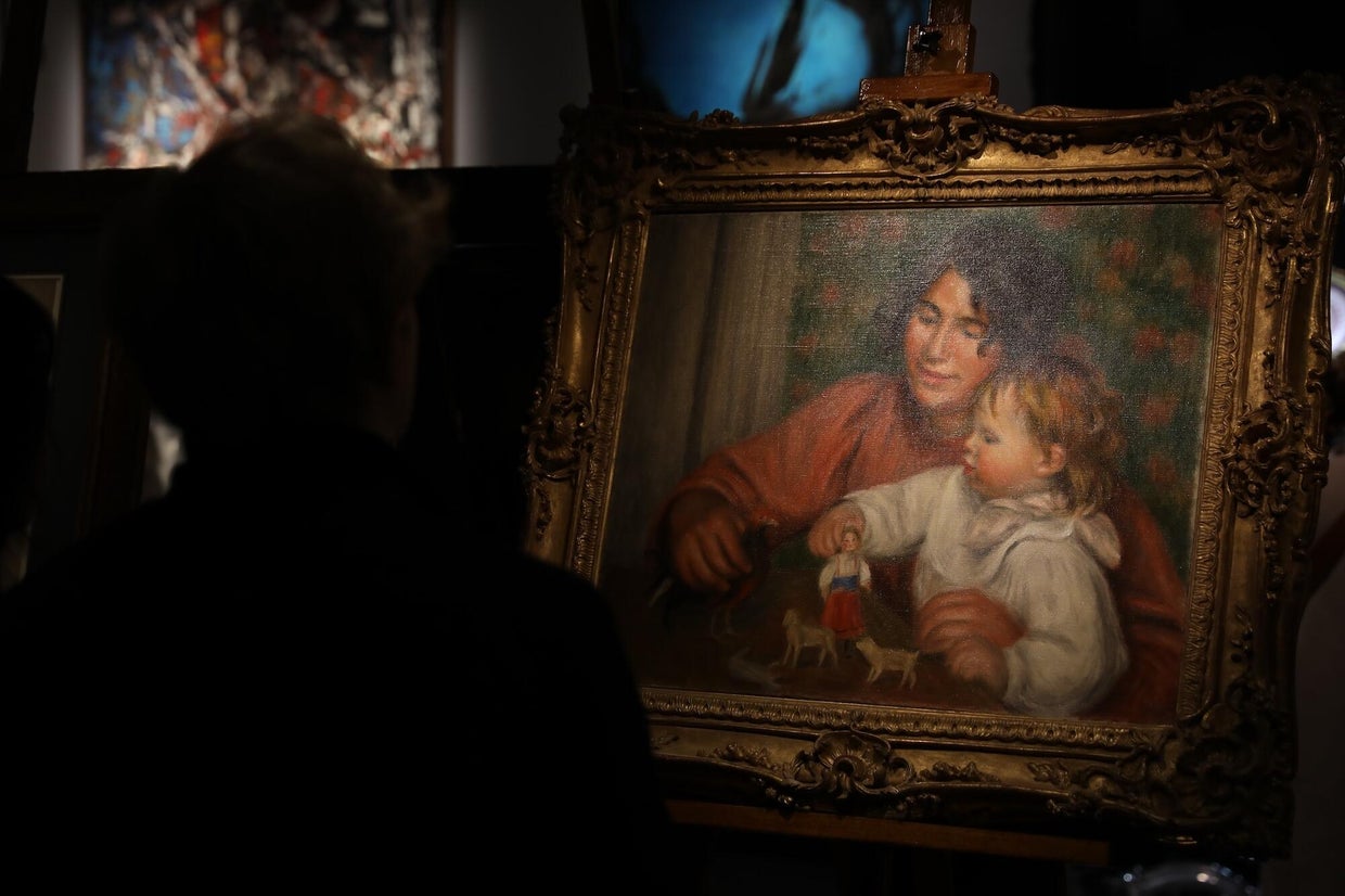 Previously unseen Renoir painting of his son sells for over $2 million ...