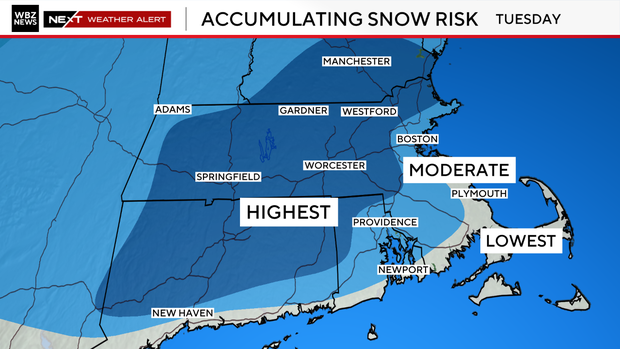 Massachusetts snow maps show possible totals for Tuesday storm in ...