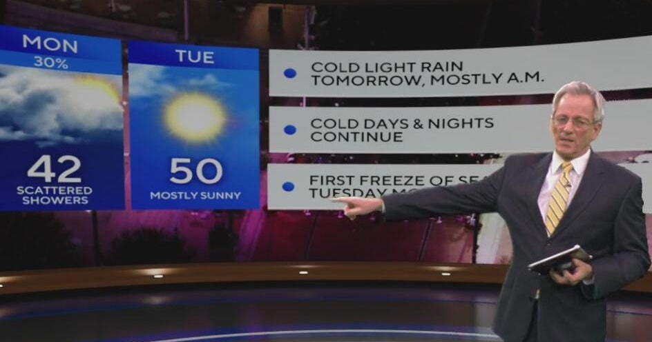 First freeze of the season expected Tuesday morning at DFW - CBS Texas