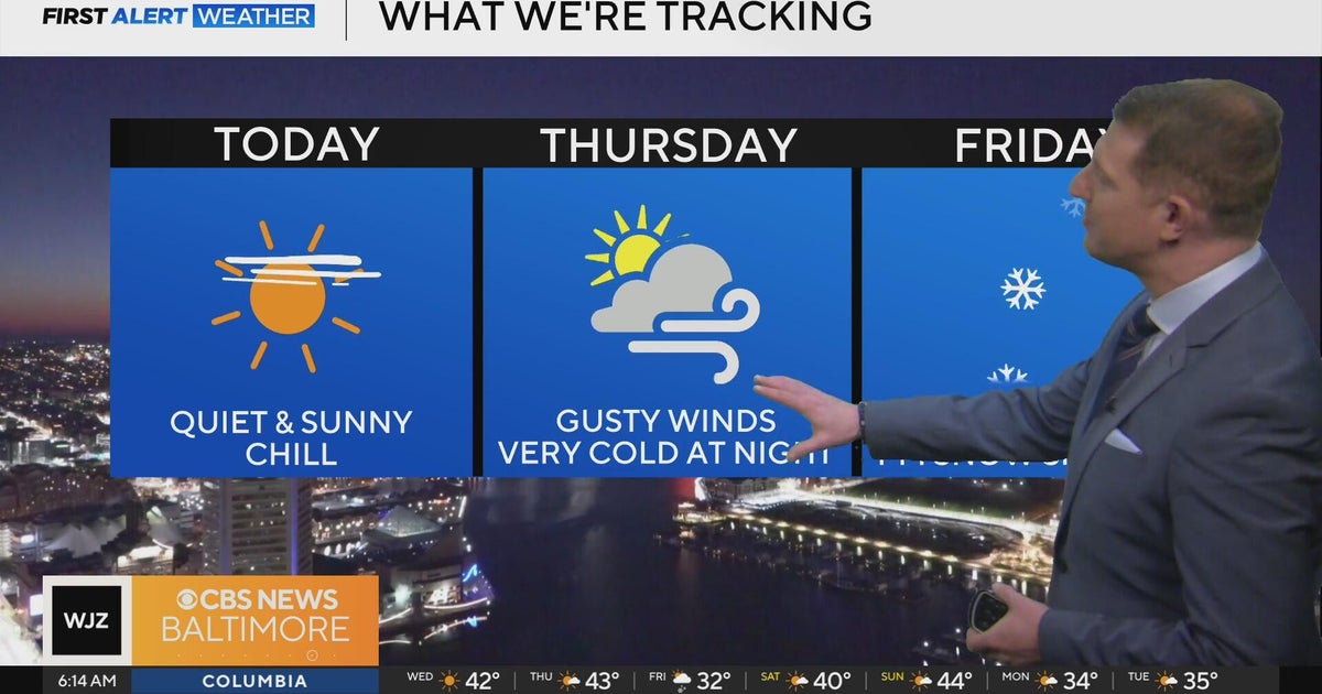 Sunny and chilly Wednesday before extreme cold arrives Friday - CBS ...