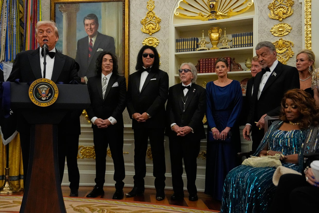 Trump awards medals to the Kennedy Center honorees including Sylvester ...