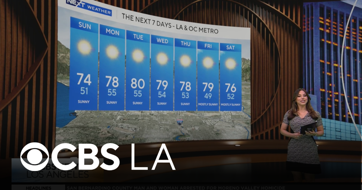 Alex Biston's 7 a.m. forecast | NEXT Weather - CBS Los Angeles