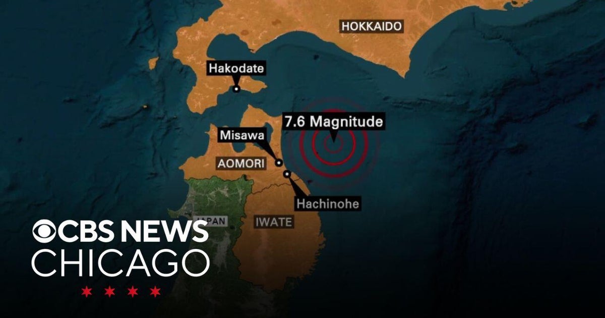 7.6-magnitude earthquake strikes Japan, triggering tsunami - CBS Chicago