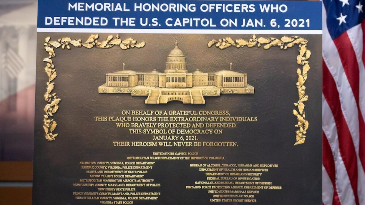 Senate votes to hang plaque honoring Jan. 6 police officers after ...