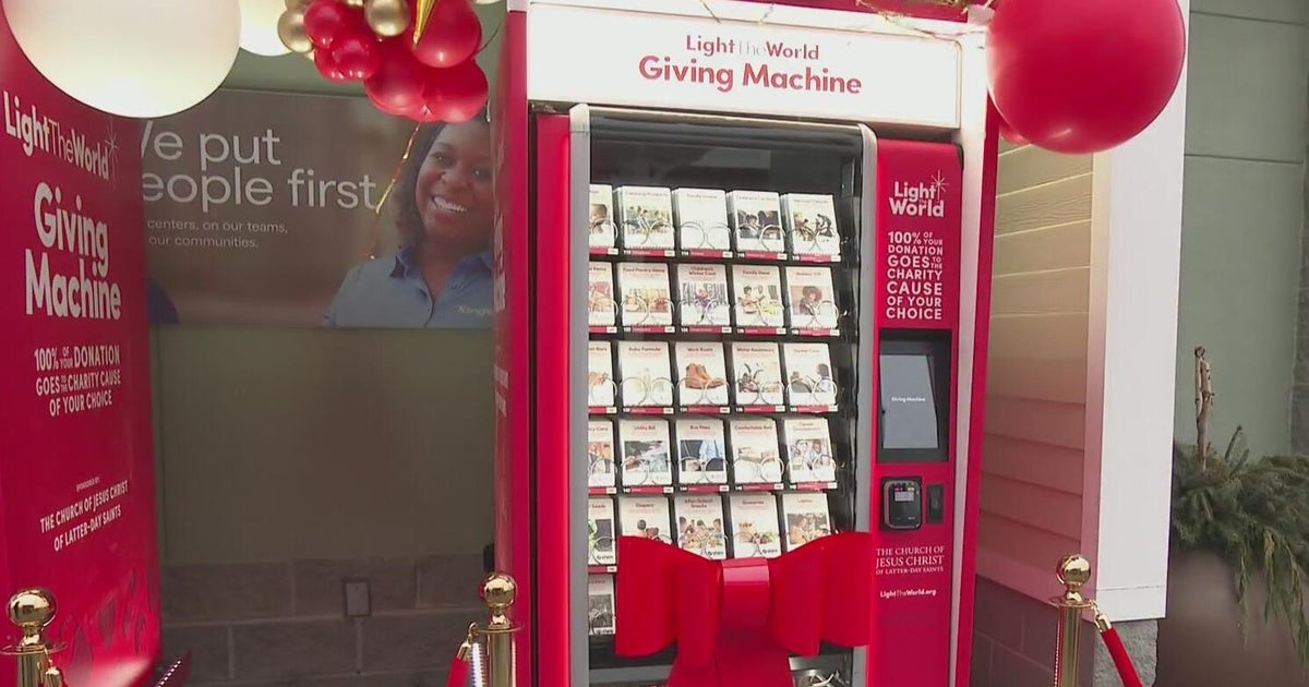 Light the World Giving Machine installed at Tanger Outlets - CBS Pittsburgh