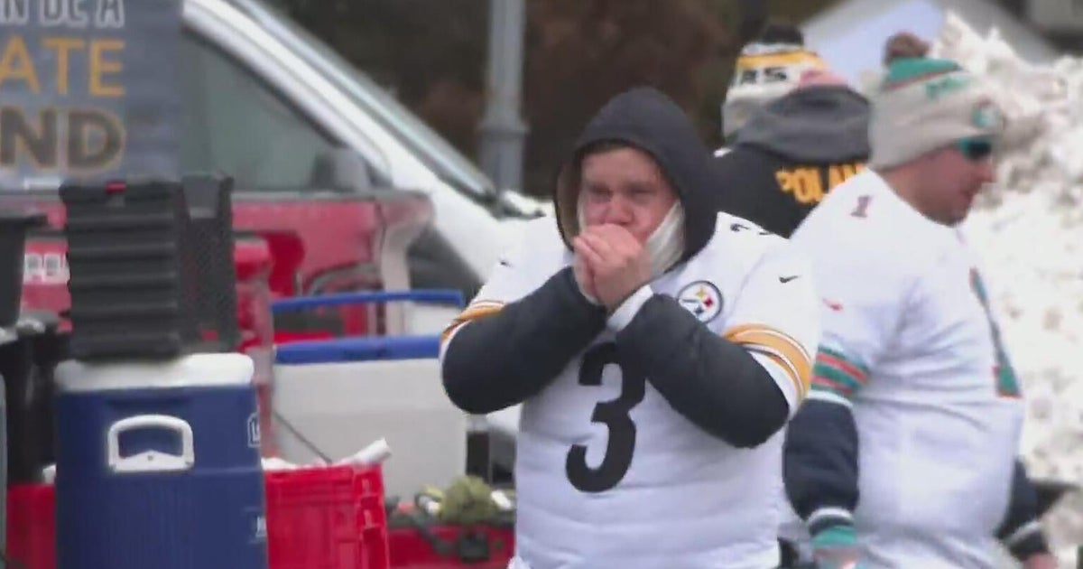 Cold weather doesn't stop Steelers fans - CBS Pittsburgh
