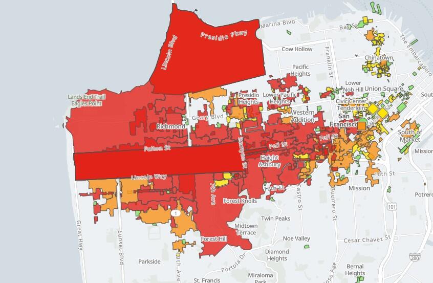 PG&E power outage in San Francisco affecting over 100,000 customers and ...
