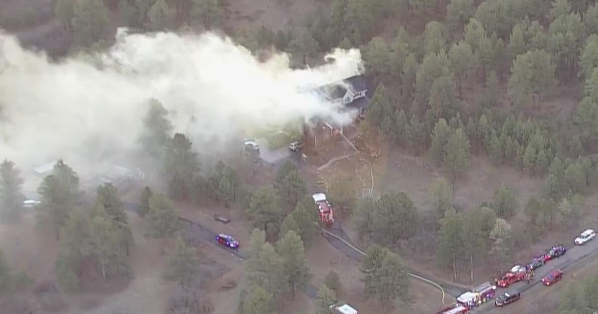 Franktown firefighters rushed to a garage fire near Deerpath Trail and ...