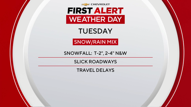 Light snow settles in across NYC and Tri-State Area Tuesday - CBS New York