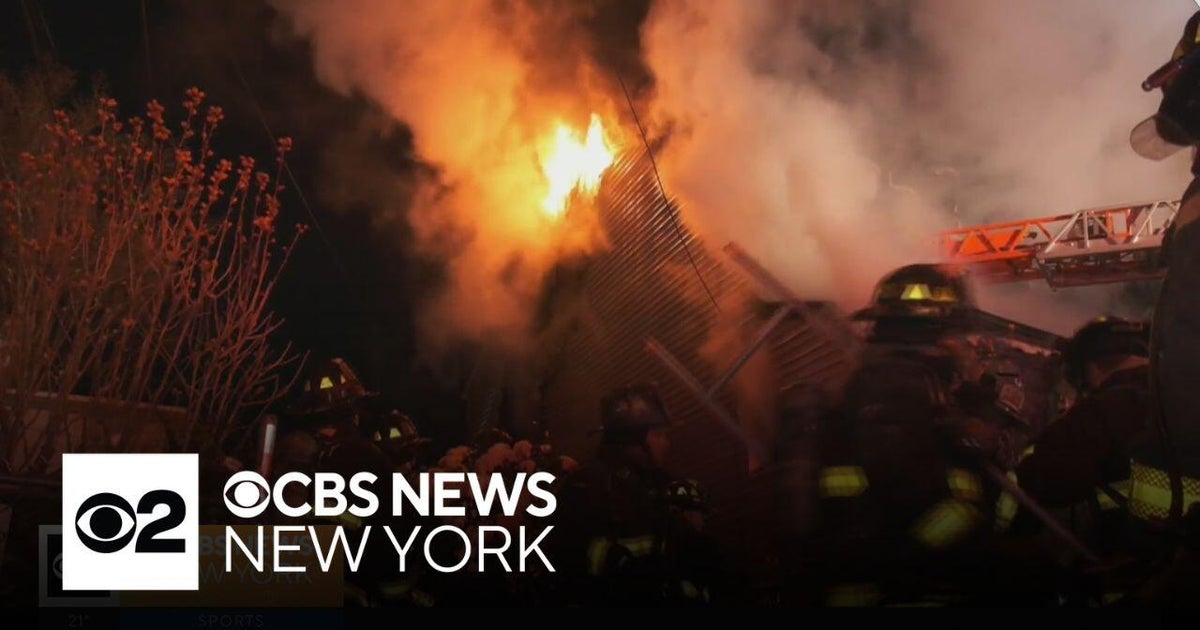 2 hurt in Maspeth house fire overnight, FDNY says - CBS New York