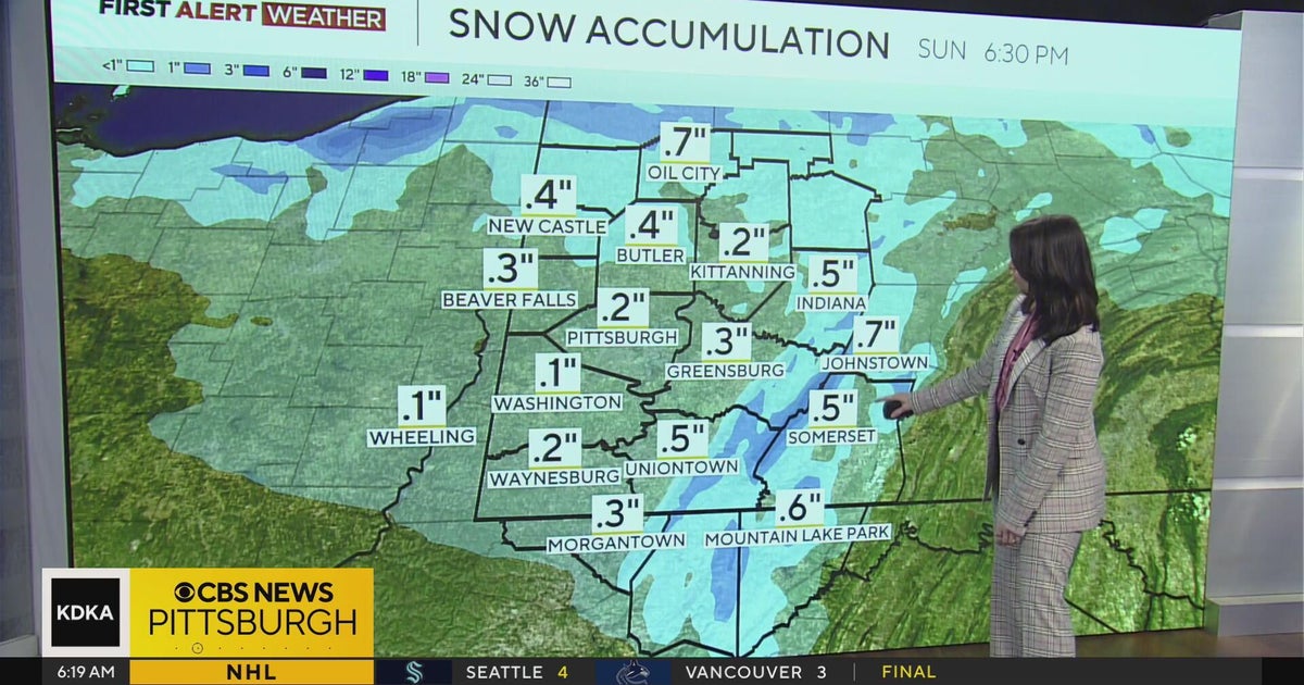 KDKA-TV Morning Forecast (1/3) - CBS Pittsburgh