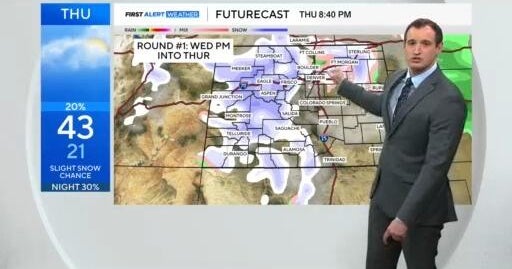 Three chances of snow across Colorado for the week ahead - CBS Colorado