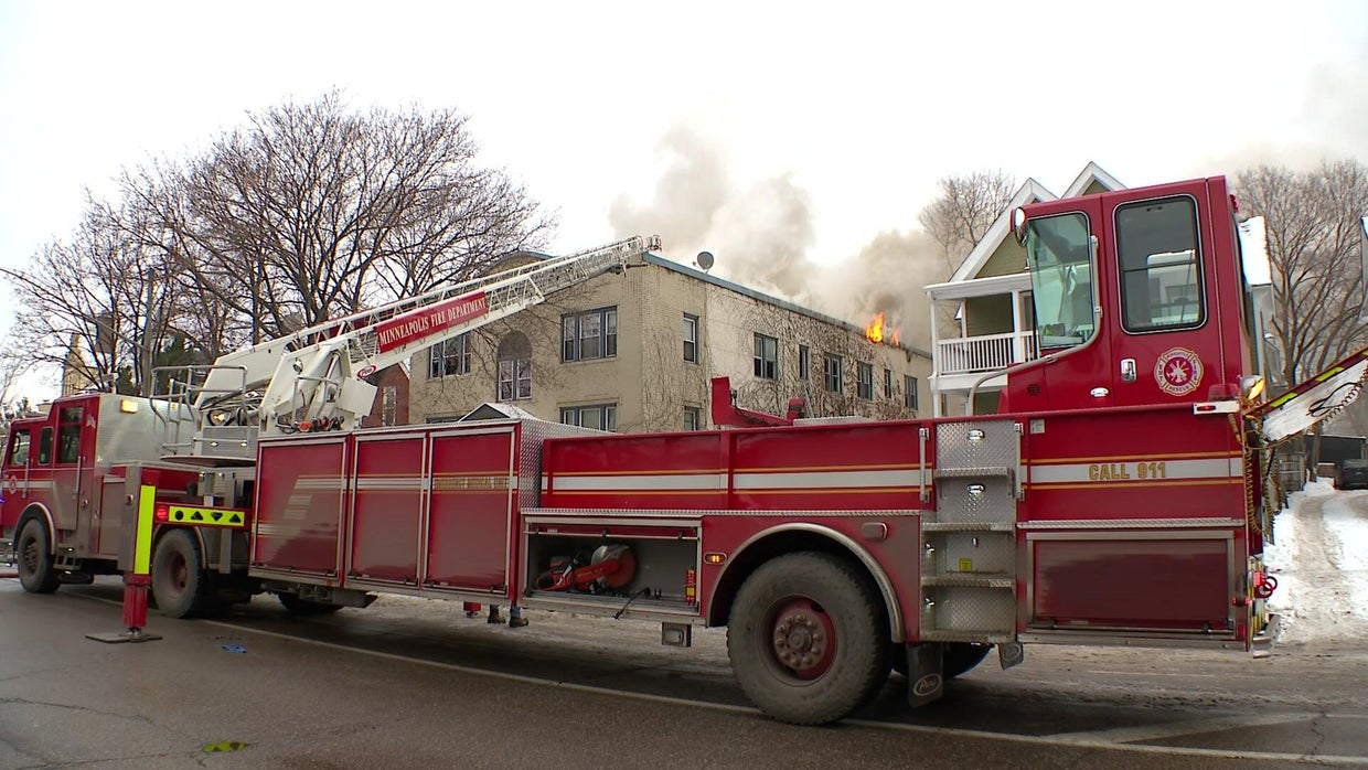 24 people displaced after apartment fire in south Minneapolis - CBS ...