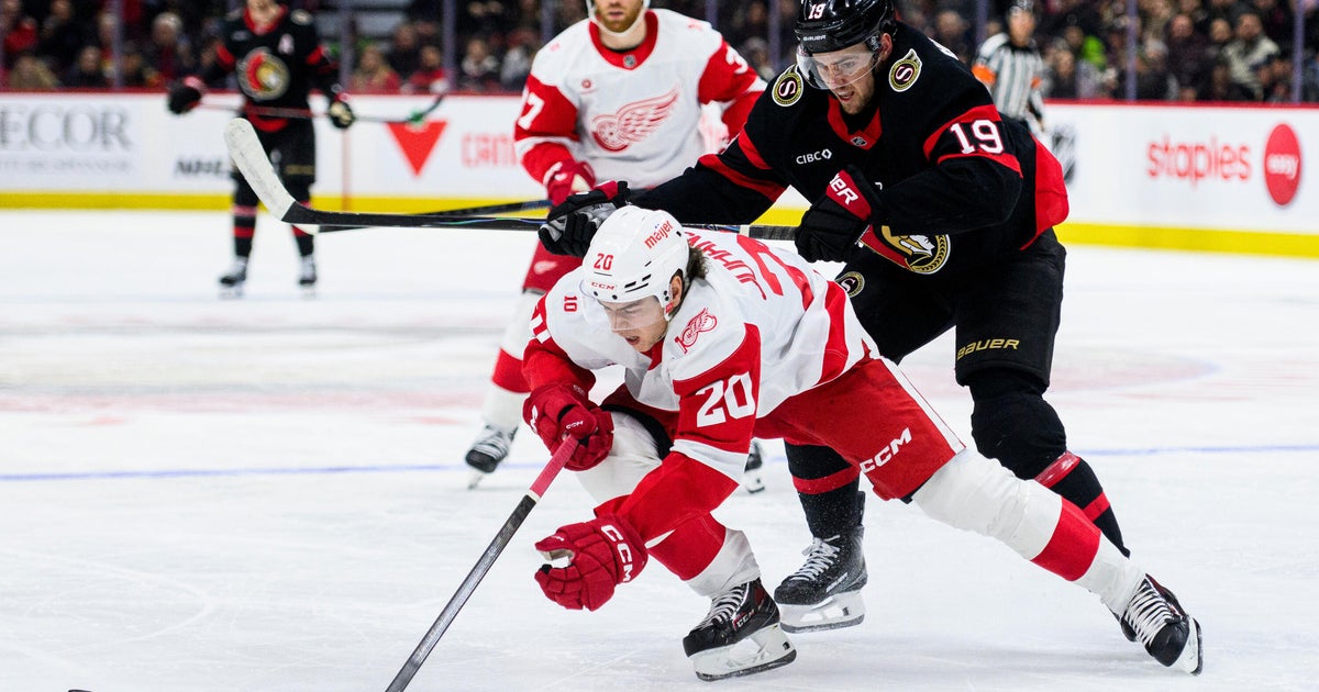 Red Wings pounce on Senators early, hold on for 5-3 win - CBS Detroit
