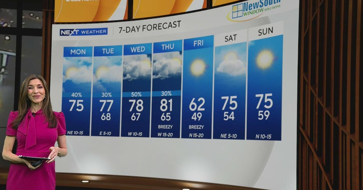 Temperatures to drop across South Florida by end of the week - CBS Miami