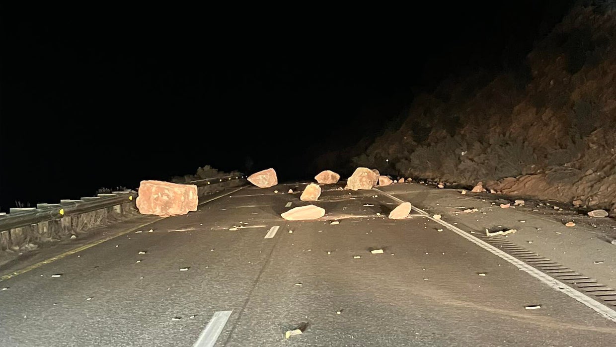 Rockslide blocks Colorado Highway 82 near Carbondale - CBS Colorado