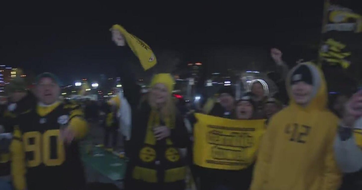 Steelers fans tailgate ahead of playoff game - CBS Pittsburgh