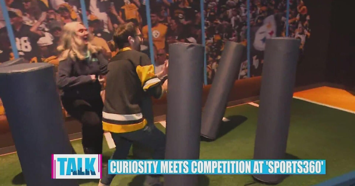 Boaz checks out Sports360 exhibit - CBS Pittsburgh