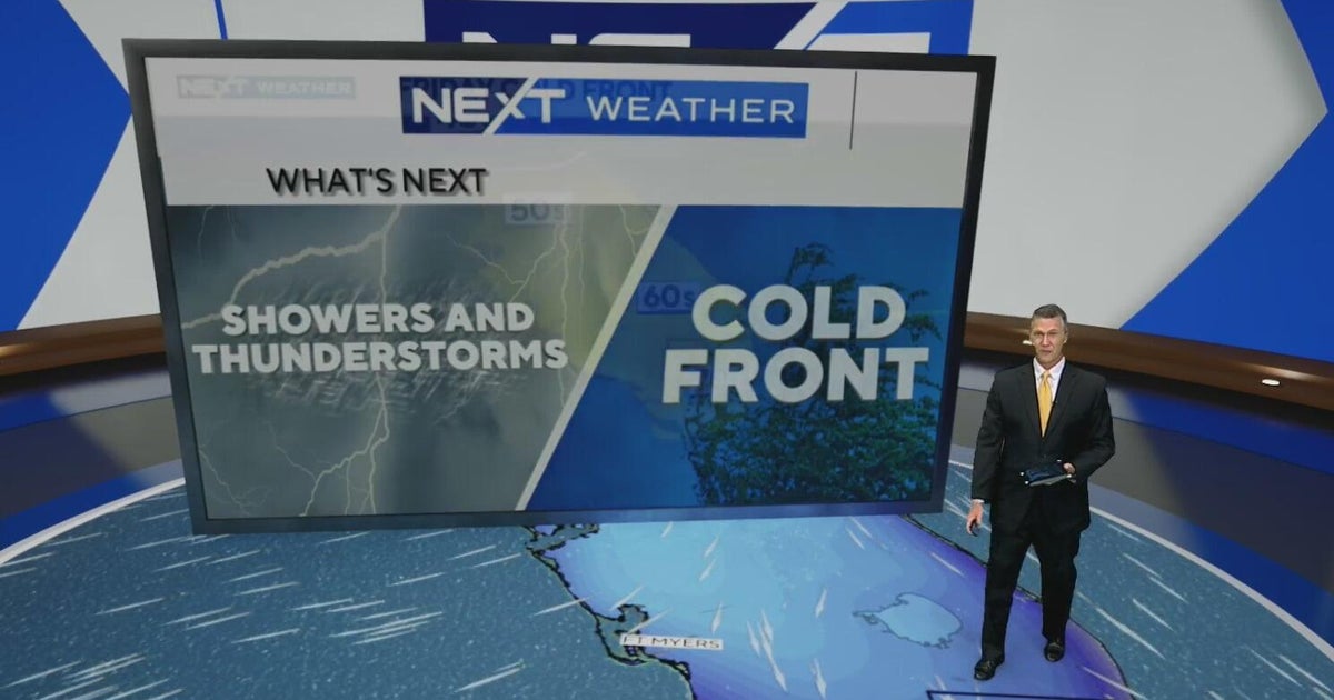 Major rainfall, coastal showers & big temperature drop coming - CBS Miami