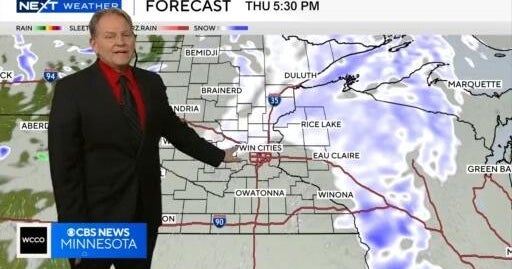 6 p.m. Minnesota forecast from Jan. 14, 2026 | NEXT Weather - CBS Minnesota