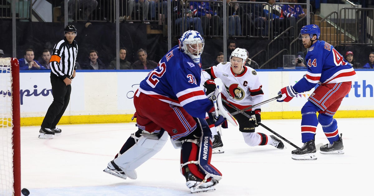 Tkachuk scores his 200th goal as Senators beat Rangers 8-4 - CBS New York