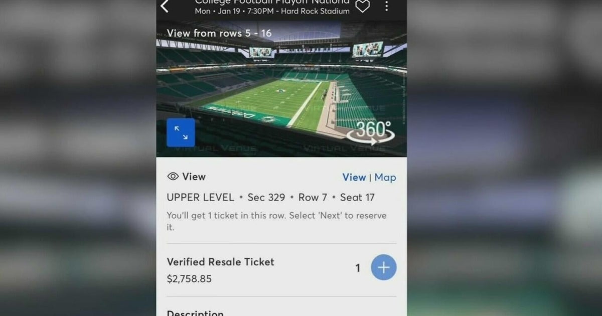 College football title game ticket prices soar - CBS Miami