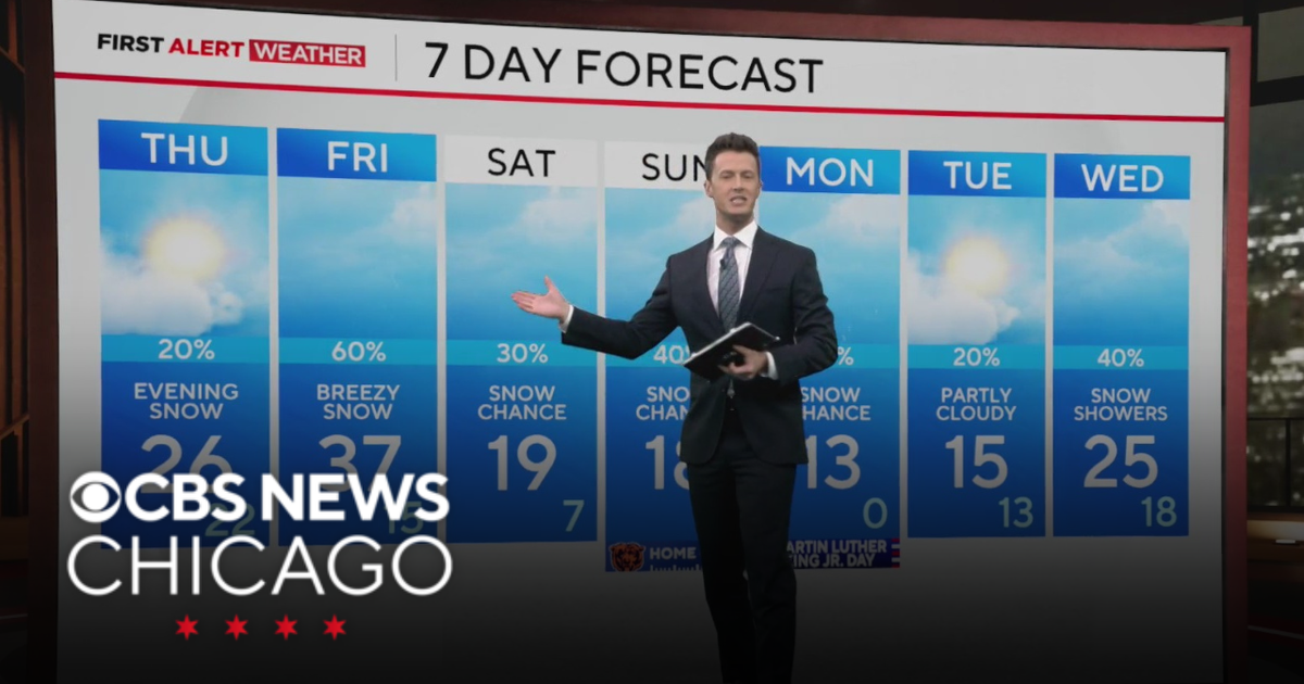 Chance for snow in Chicago by Thursday evening - CBS Chicago