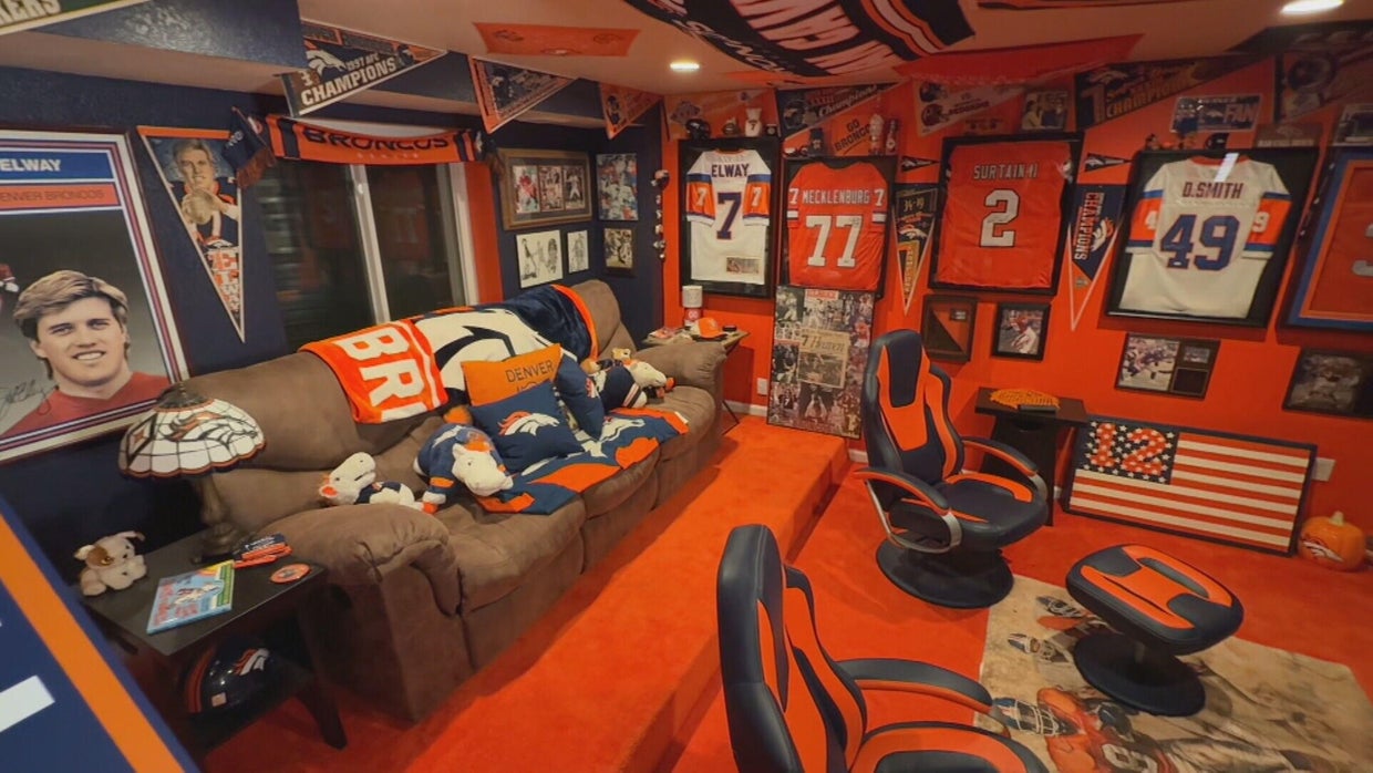 Colorado man has the best seat in his "fan cave" to watch the Denver ...