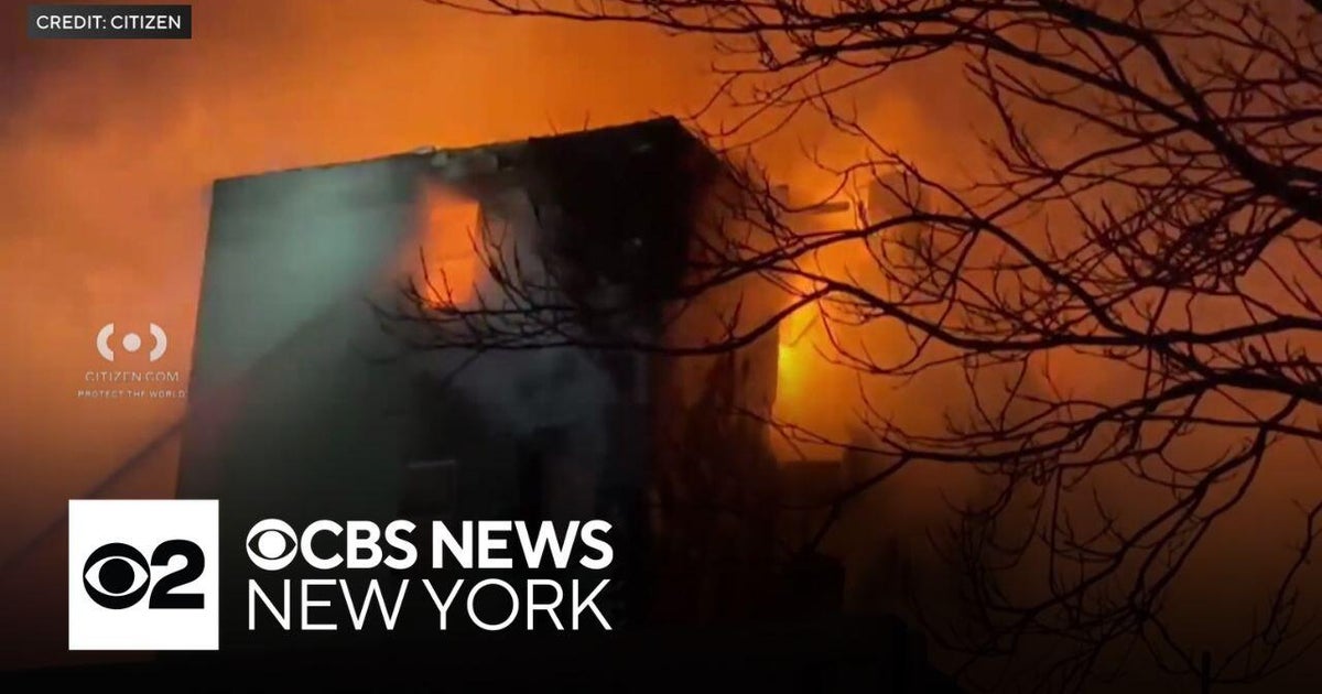 Fire in Yonkers causes at least 1 building collapse - CBS New York
