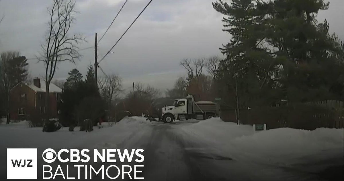 Baltimore County crews work to clear icy roads after winter storm - CBS ...
