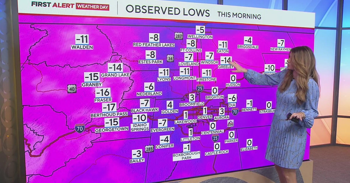 Out of the deep freeze and back to normal across Colorado - CBS Colorado