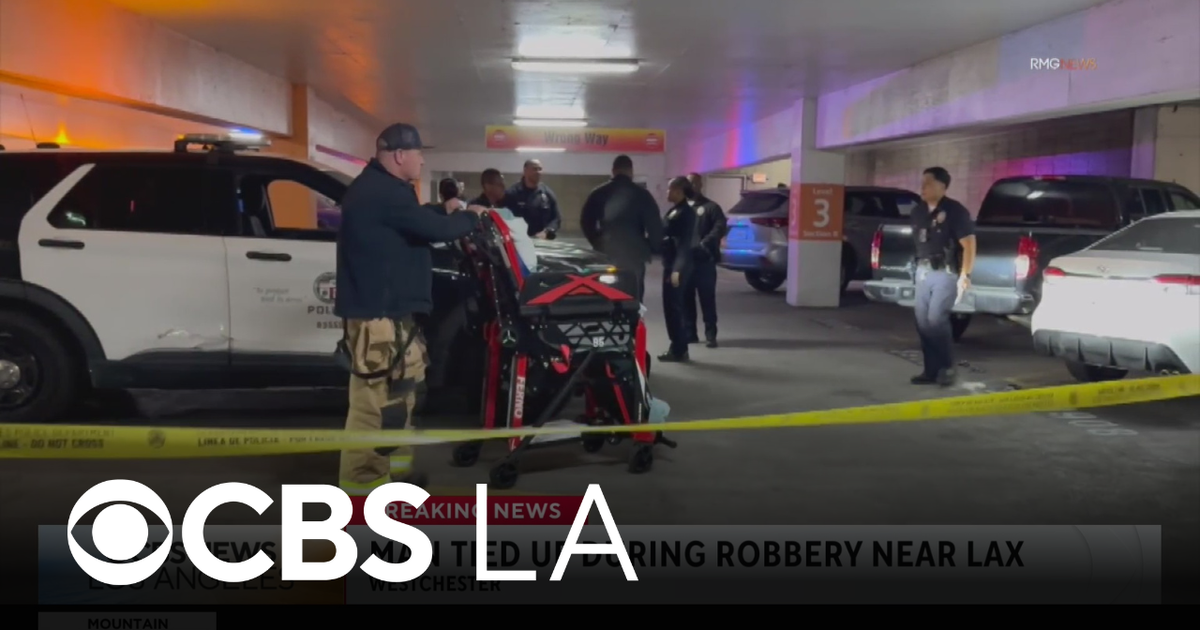 Man allegedly tied up during parking lot robbery near LAX - CBS Los Angeles