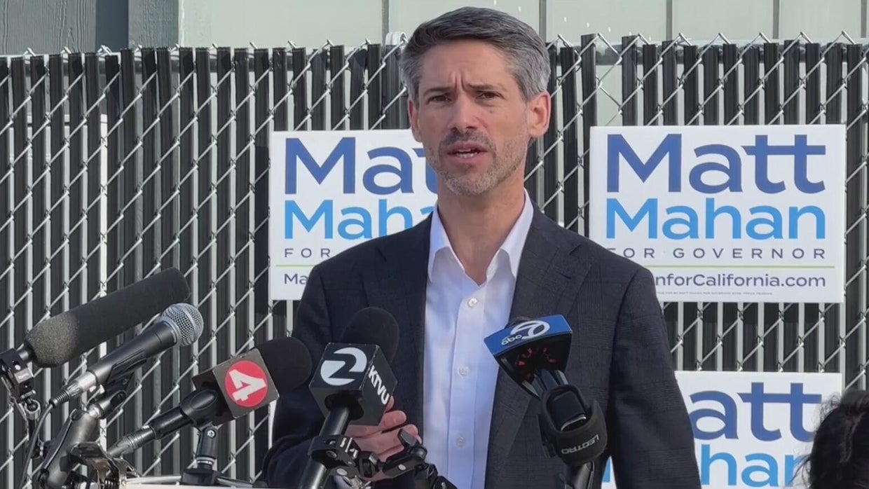 San Jose Mayor Matt Mahan enters 2026 California governor's race - CBS ...