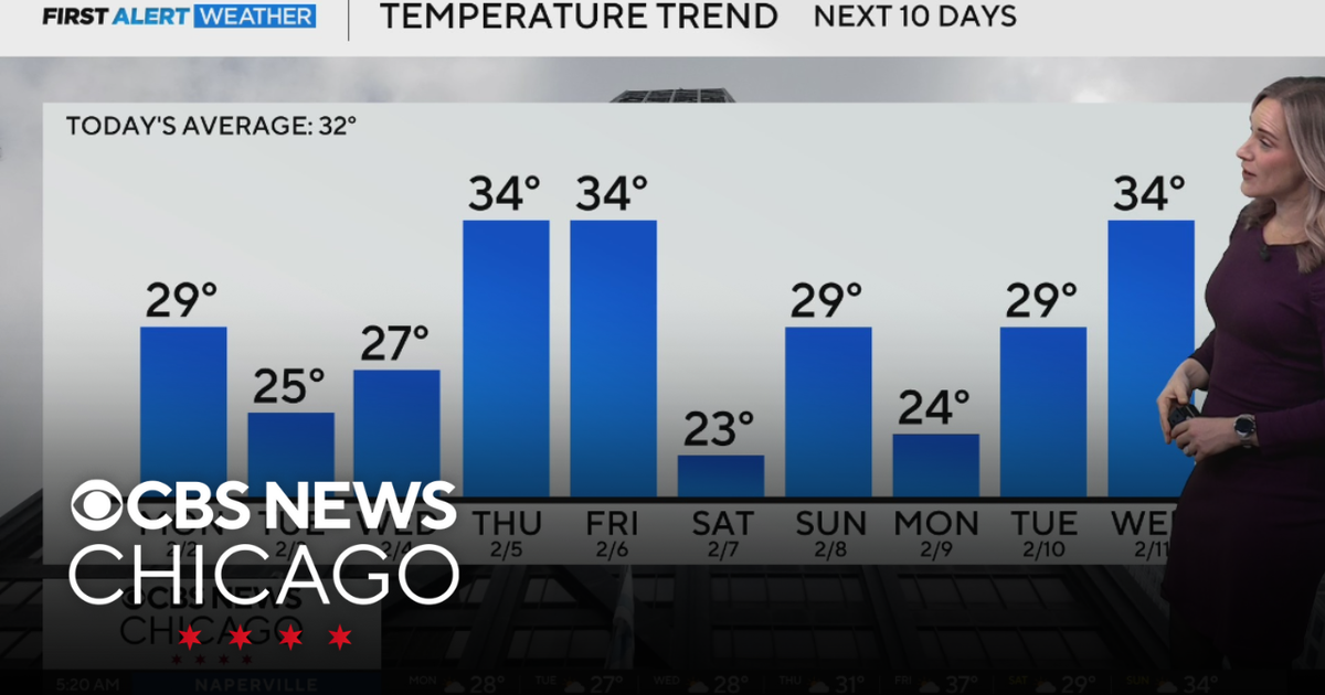 Quiet on Monday with highs in the 20s in Chicago - CBS Chicago