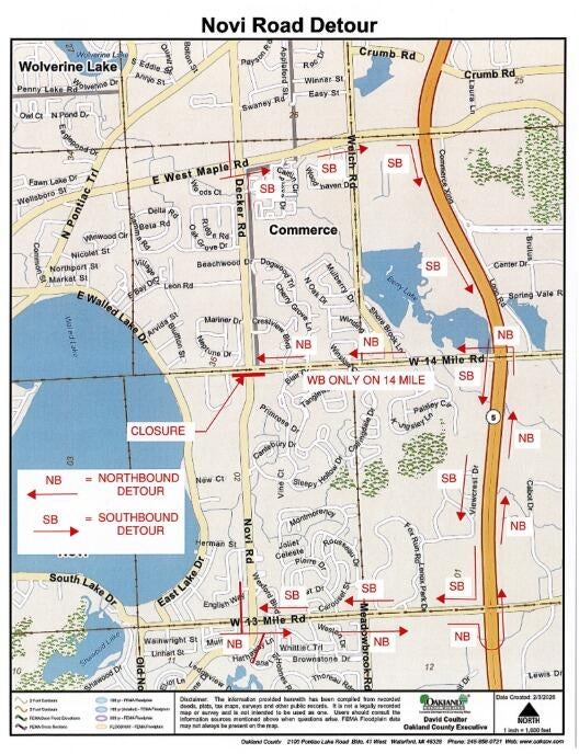 Road closures ramp up as water main replacement continues on 14 Mile ...