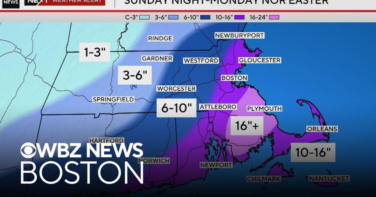 Major Boston weather forecast update for Monday storm with a foot of ...