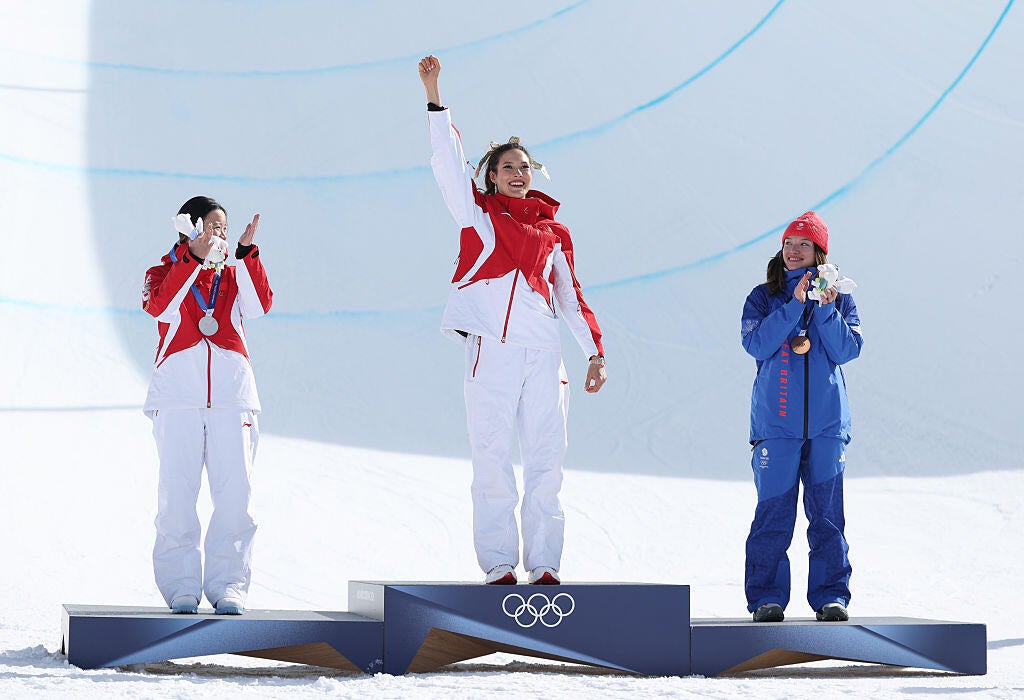 U.S.-born skier Eileen Gu defends Olympic ski halfpipe gold at Milano ...