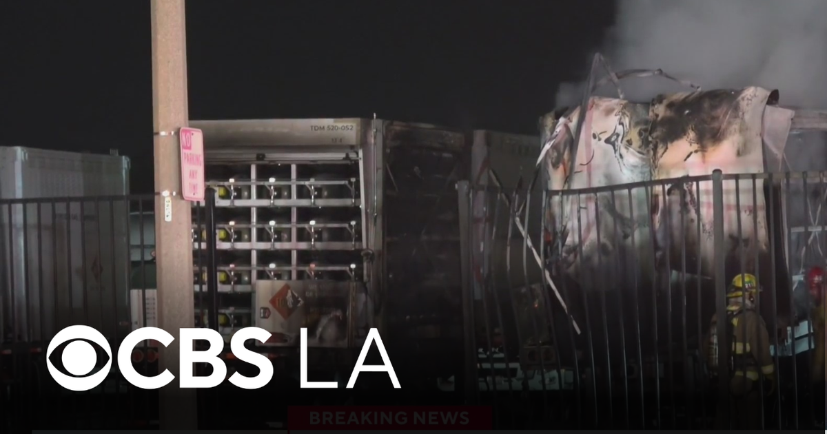 Colton truck explosion leaves 1 dead - CBS Los Angeles