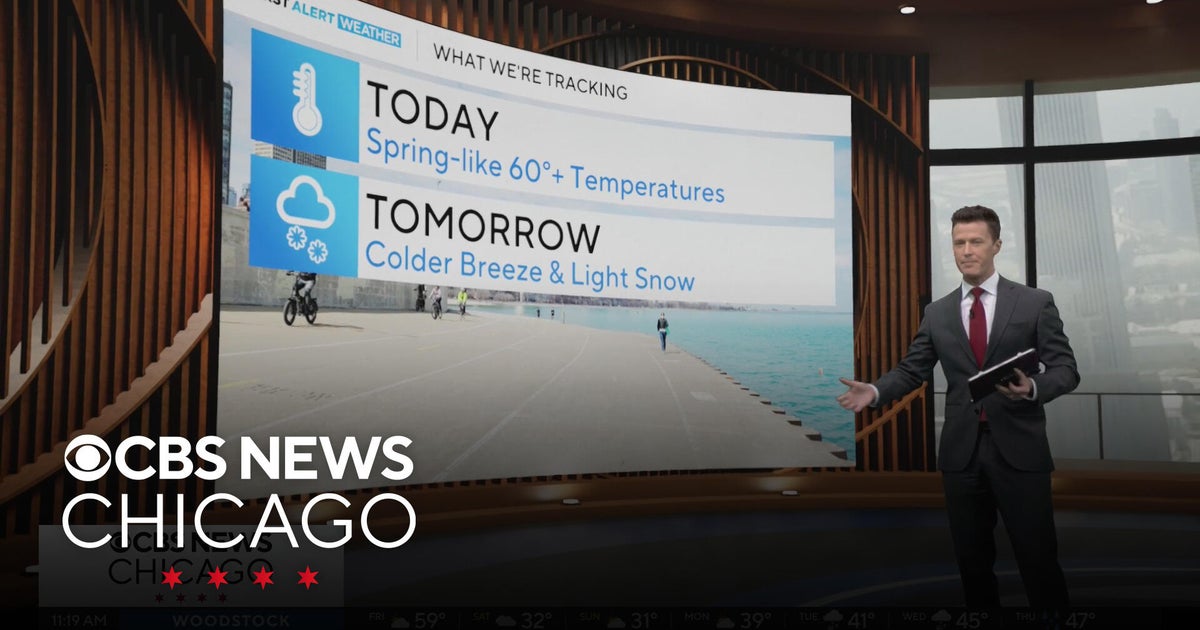 Chicago weather: Warm Friday before temperature crash - CBS Chicago