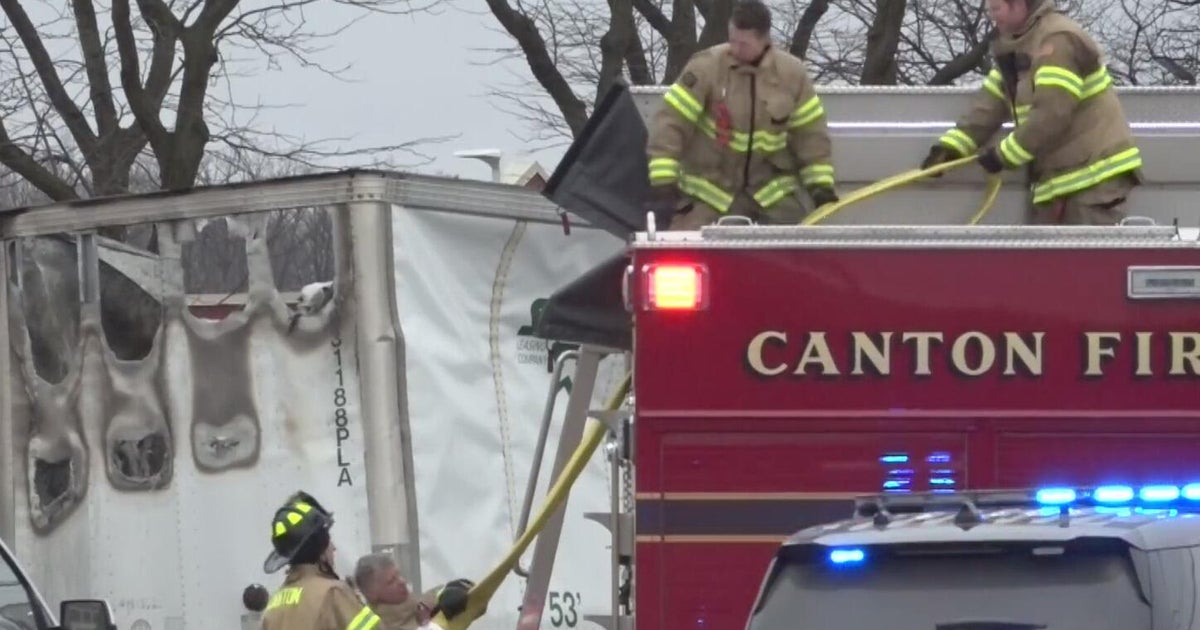 Canton intersection back open after fiery crash - CBS Detroit