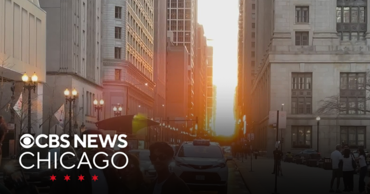 People got a second chance at Chicagohenge downtown - CBS Chicago