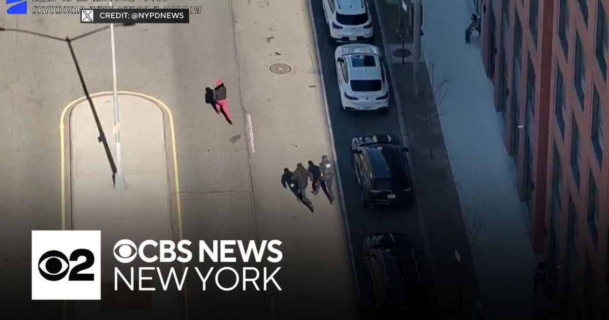 NYPD releases drone video of Brooklyn police chase - CBS New York