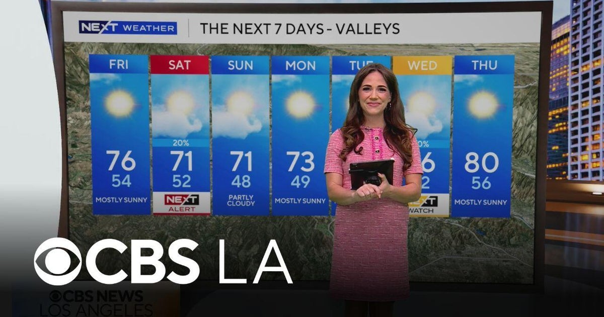 Chloe Carlson's 5 a.m. Forecast | NEXT Weather - CBS Los Angeles