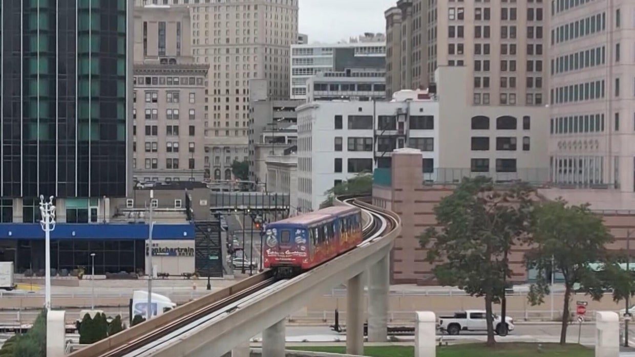 Detroit People Mover public transit resumes service downtown - CBS Detroit