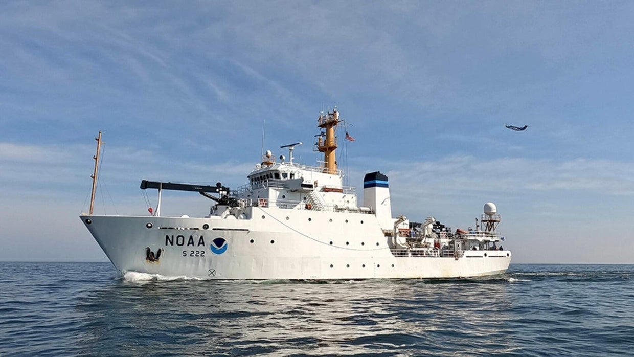 NOAA research ship working on new maps of Western Lake Erie - CBS Detroit