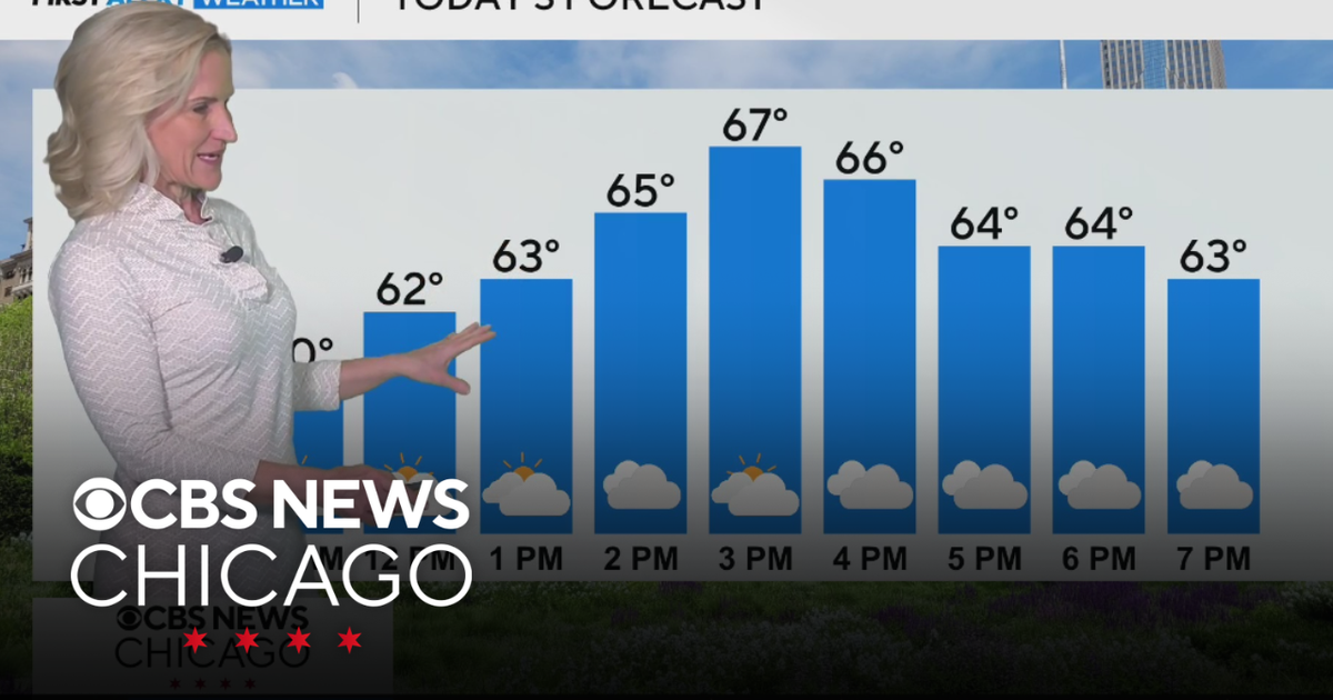 Highs in the upper 60s on Friday in Chicago - CBS Chicago