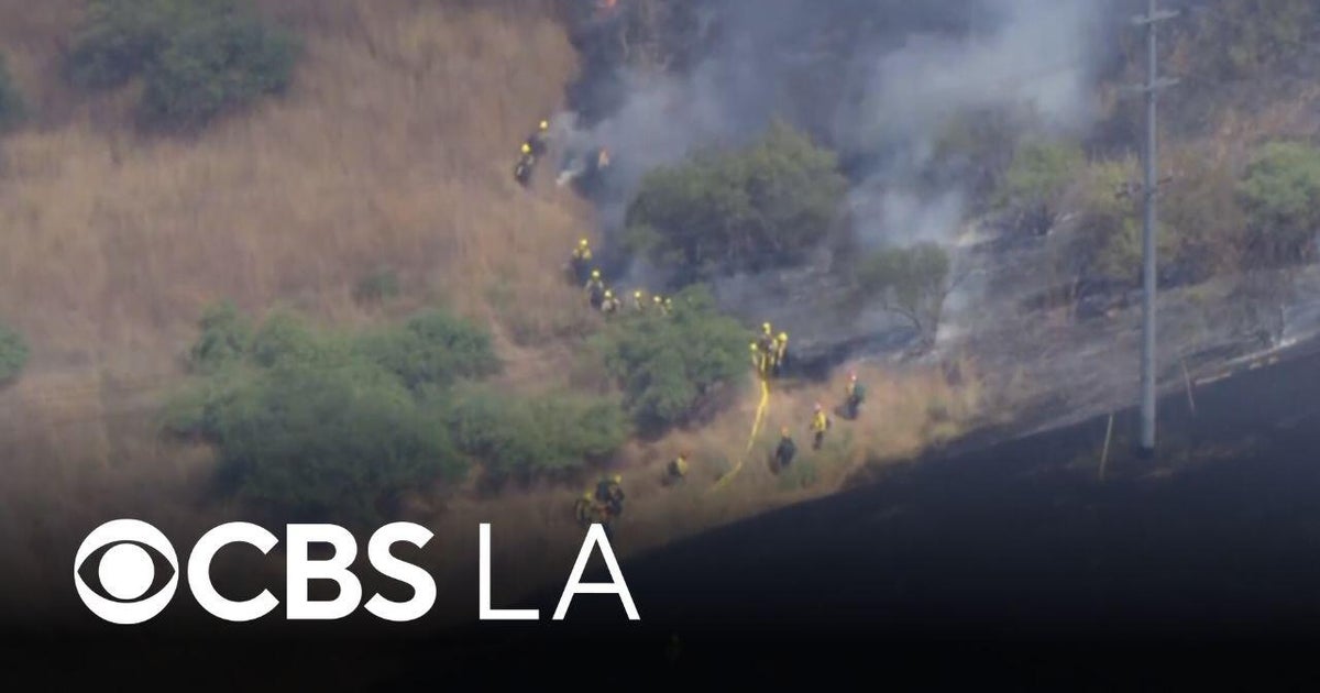 Crews battle Jasper Fire near Calabasas in Los Angeles County - CBS Los ...