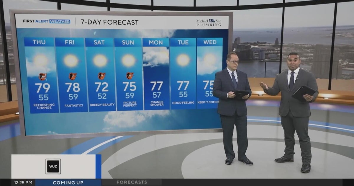 Warm, comfortable weather sticks around Maryland for the weekend - CBS ...